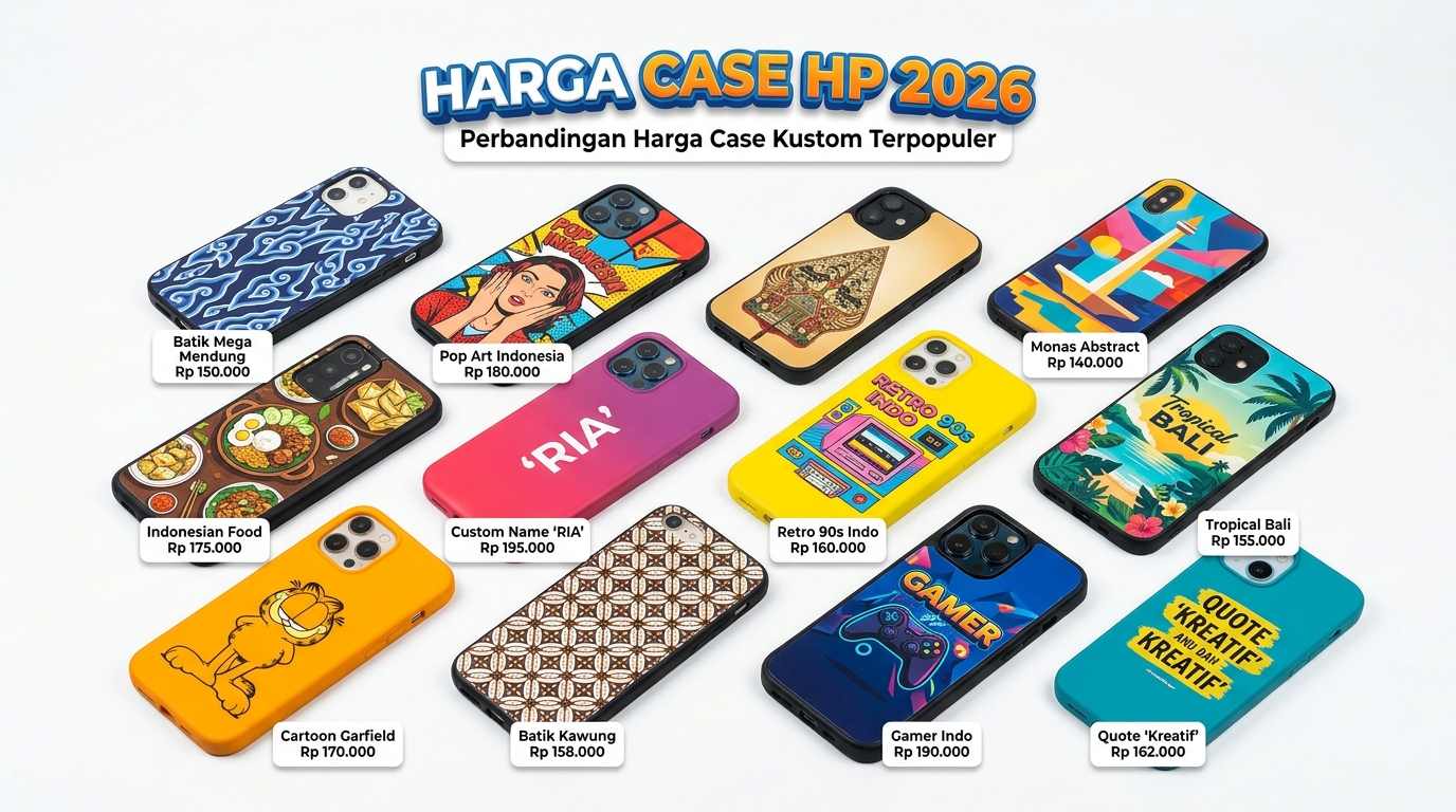 Harga Case HP 2026 | Custom vs Biasa, Mana Lebih Worth It? - Cuztoom